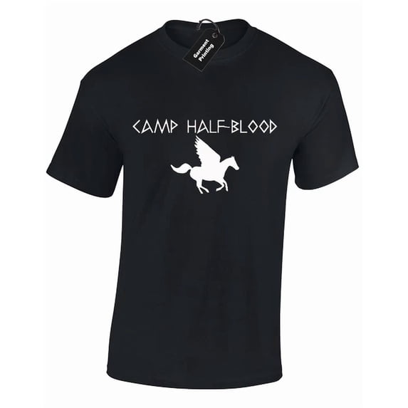 Camp Halfblood Percy Fan Design Pegasus Gods Jackson Unisex S-5XL T ...