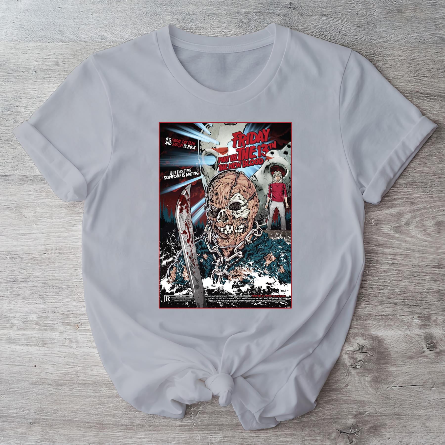 Camp Horror Masked Icon Tee, 80s Slasher Classic Tribute Shirt, Retro ...