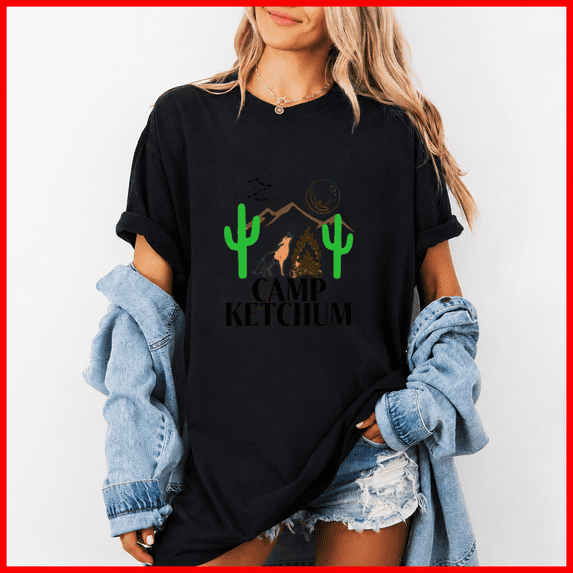 Camp Ketchum Logo Vintage Style Summer Graphic Gift Unisex T-Shirt, up ...