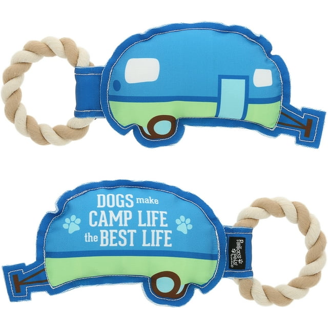 Camp Life - 10.5" Canvas Dog Toy on Rope - Walmart.com
