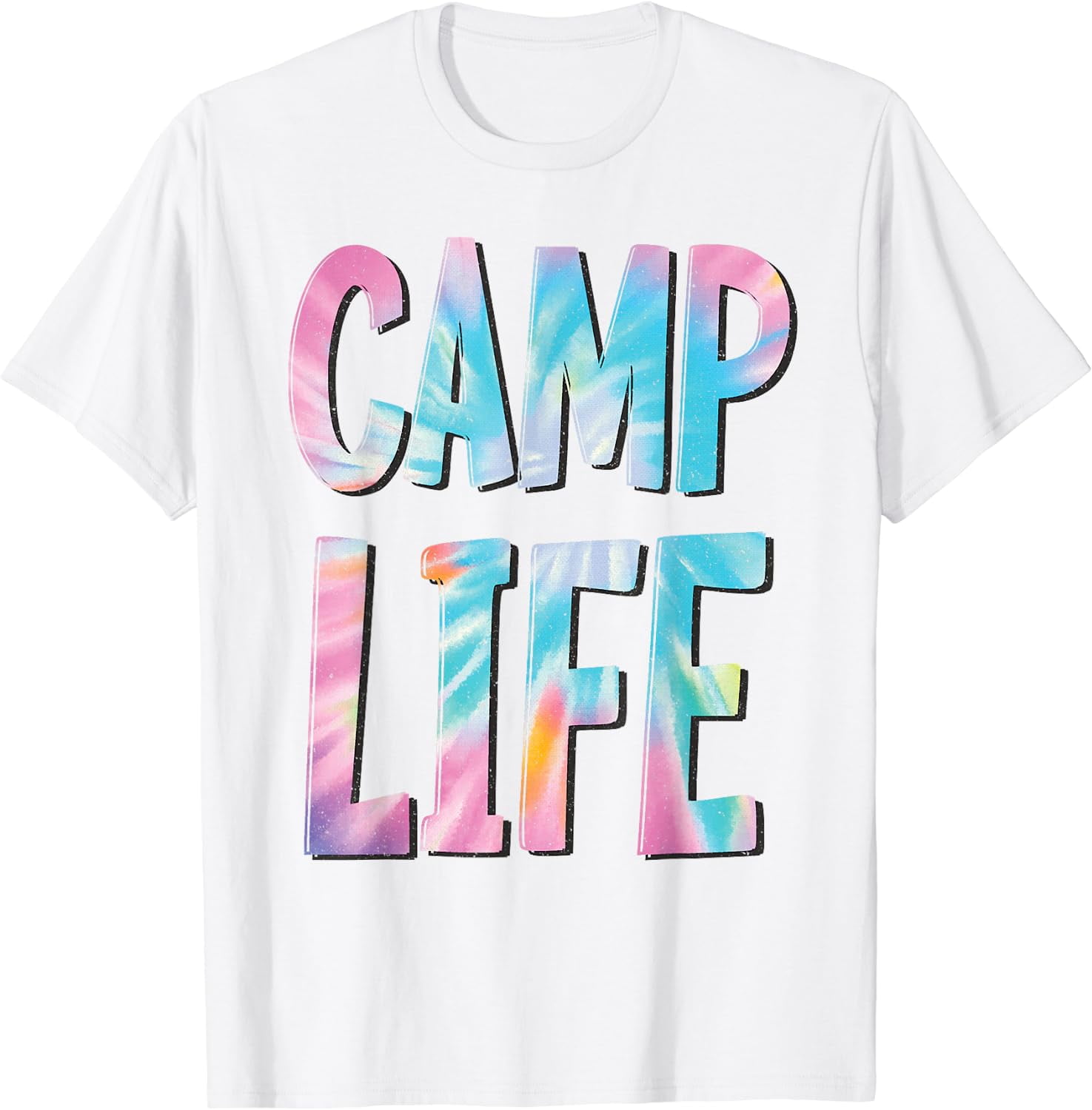 Camp Life Tie-Die Summer Top for Girls Summer Camp Tee Shirt T-Shirt ...