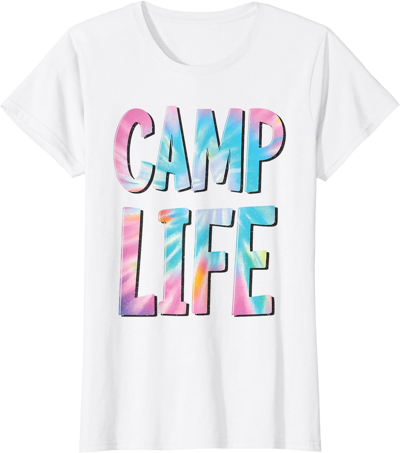 Camp Life Tie-Die Summer Top for Girls Summer Camp Tee Shirt T-Shirt ...