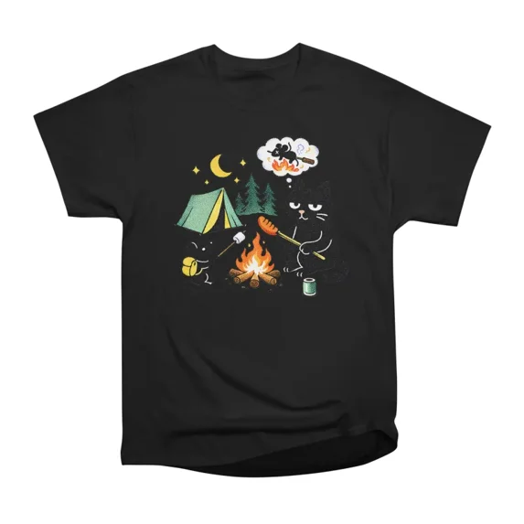 Camp MeowfireIntrusive Thoughts version T-Shirt Tee Gift For Him Merch ...