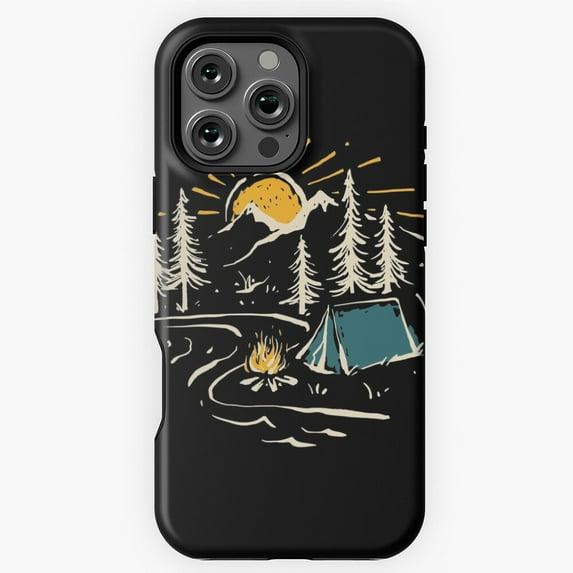 Camp Minimal Typography Inspired Artwork Phone Case Compatible with ...