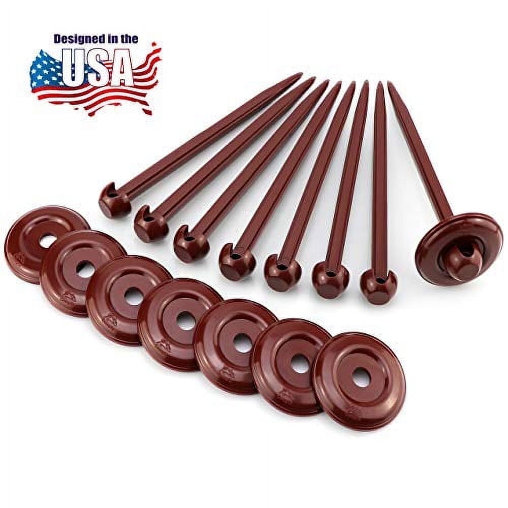 Camp'N RV Camping Mat Rug Stakes - 8 Pack Plastic Rug Stakes - Walmart ...