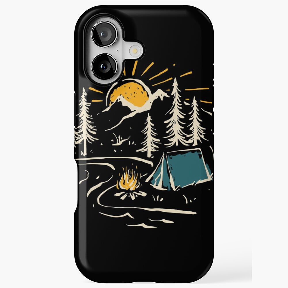 Camp Outdoor Nature Summer Case for iPhone 11 12 13 14 15 16 17 Pro Max ...