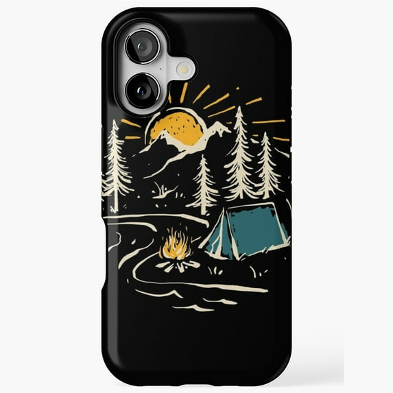 Camp Outdoor Nature Summer Case for iPhone 11 12 13 14 15 16 17 Pro Max ...
