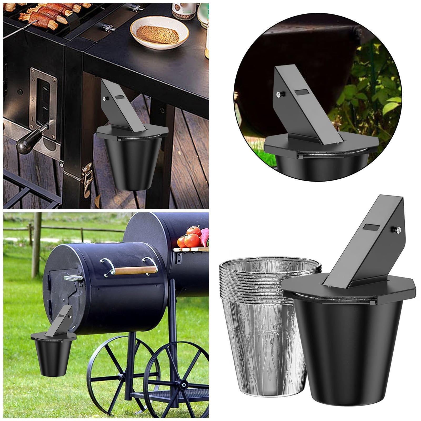 Camp-Ready Grease Bucket with Interchangeable Liners & Anti-Scald ...