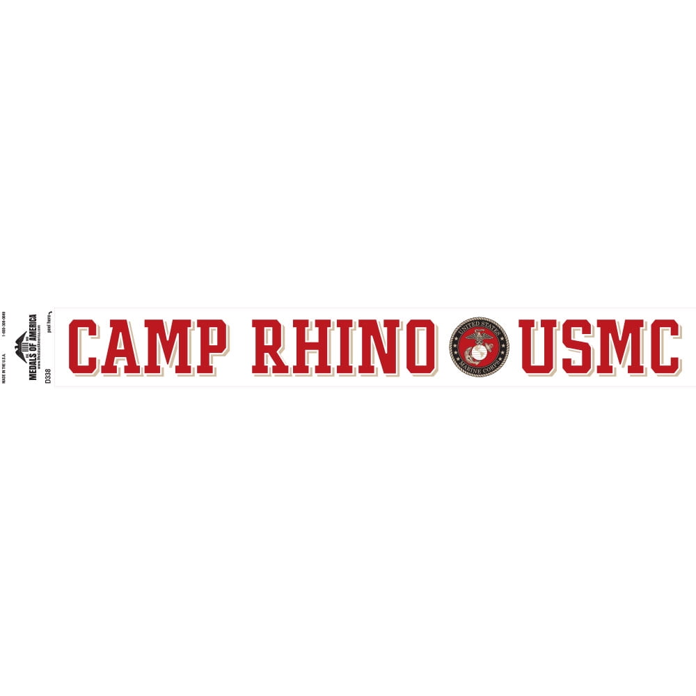 Camp Rhino USMC Back Window Decal - Walmart.com