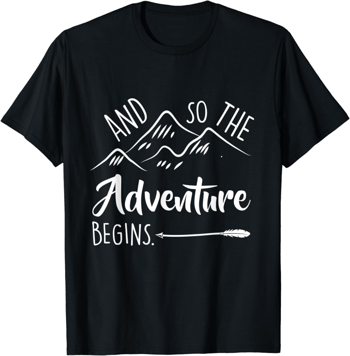 Camp Shirts And So The Adventure Begins T-Shirt - Walmart.com
