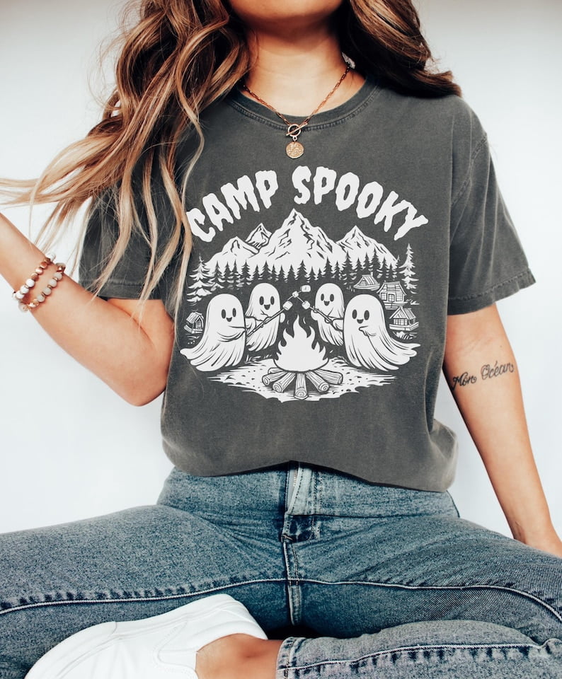 Camp Spooky Summerween Shirt , Summer Halloween Tshirt, Spooky Summer ...