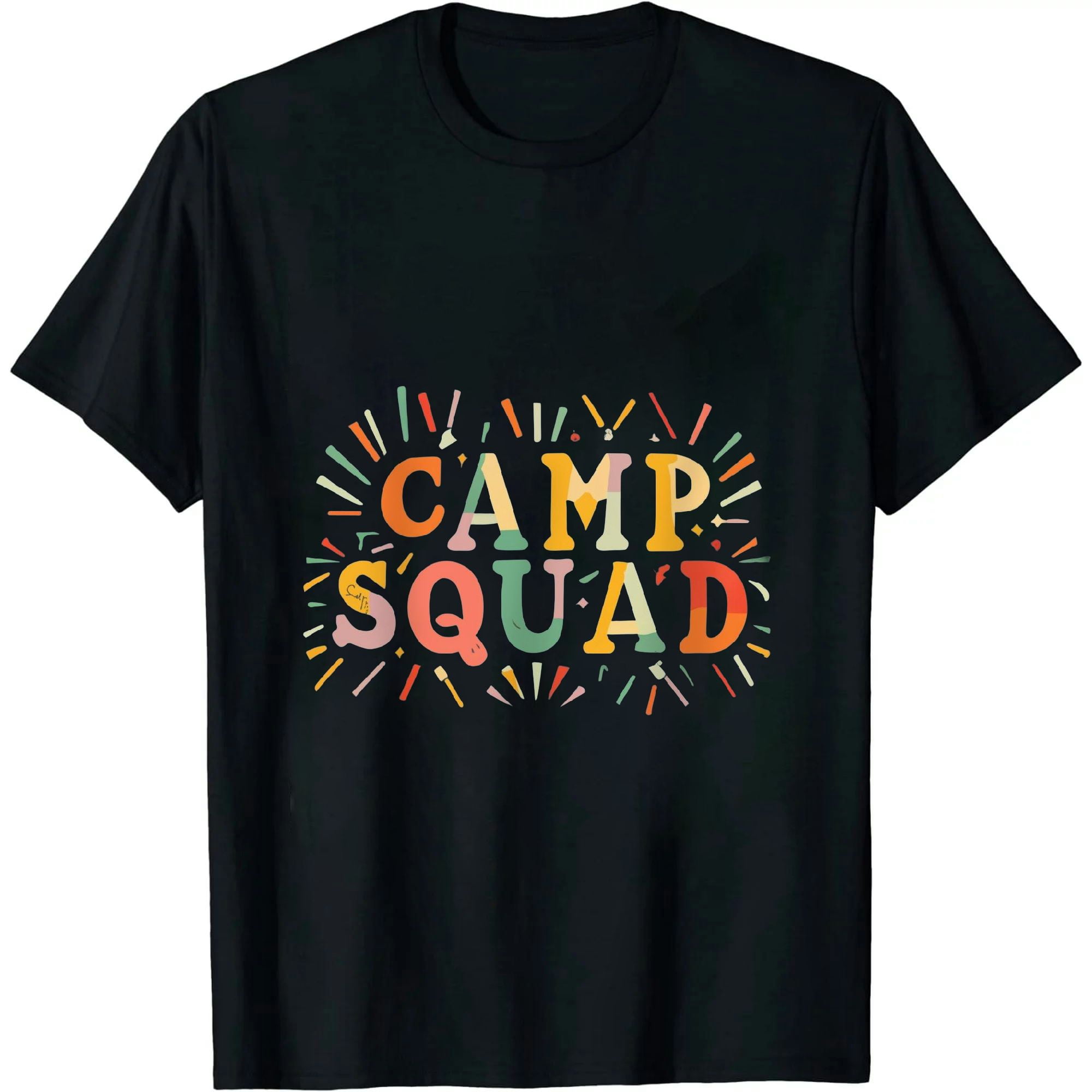 Camp Squad Retro Groovy Vintage Happy First Day Of School T-Shirt 1063 ...