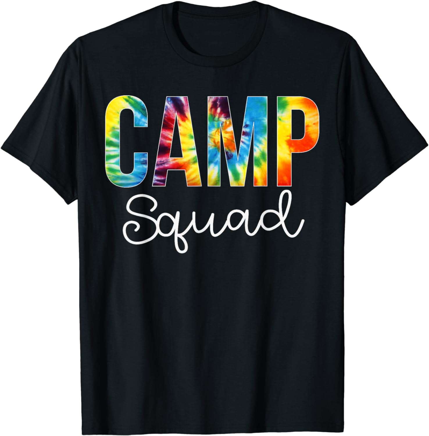 Camp Squad Tie Dye Appreciation Day Hello Back To School Cotton T-Shirt ...