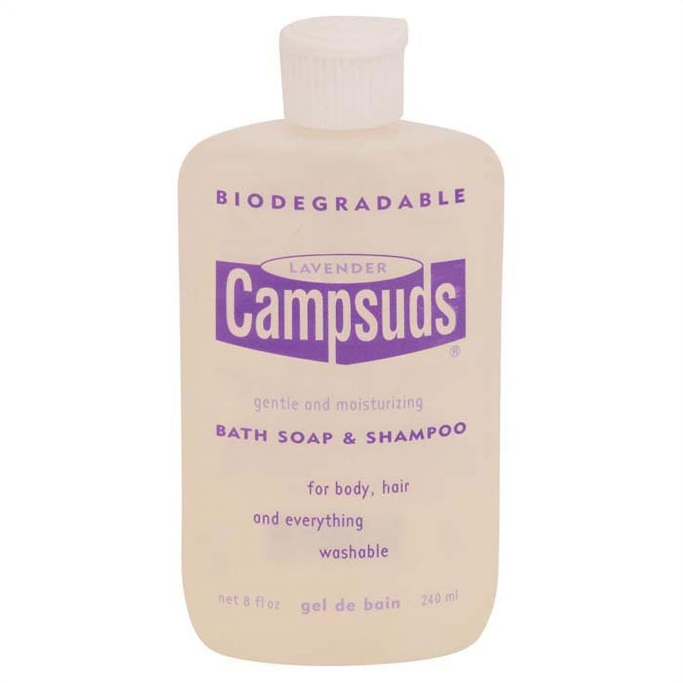 Camp Suds Lavender Bath Soap & Shampoo - 8 oz All-in-One Cleansing ...