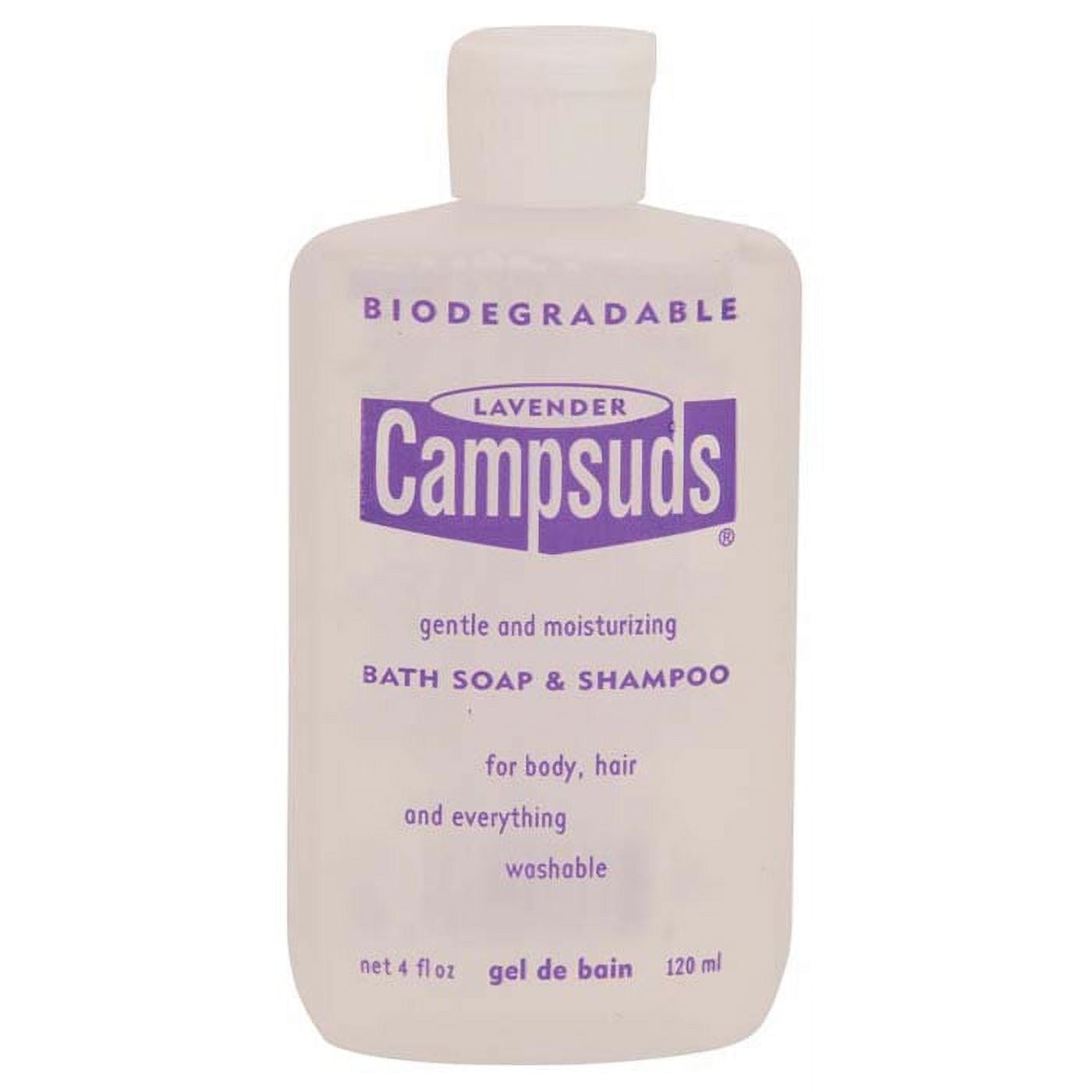 Camp Suds Lavender Bath Soap & Shampoo Combo - 4 oz Travel Size ...