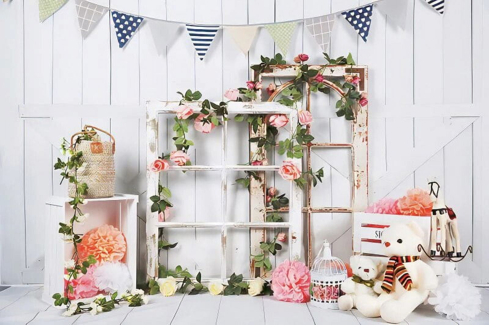 Camp Tent Garden Flower Birthday Scence Photo Background Girl Baby ...