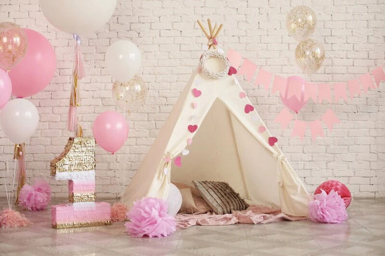 Camp Tent Garden Flower Birthday Scence Photo Background Girl Baby ...
