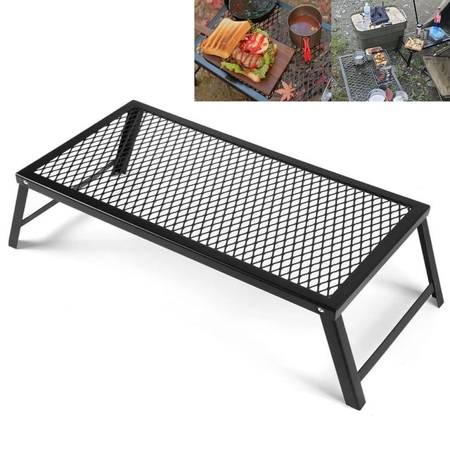Camp over Fire Grill,Folding Campfire Grill for Outdoor BBQ Picnic Open ...