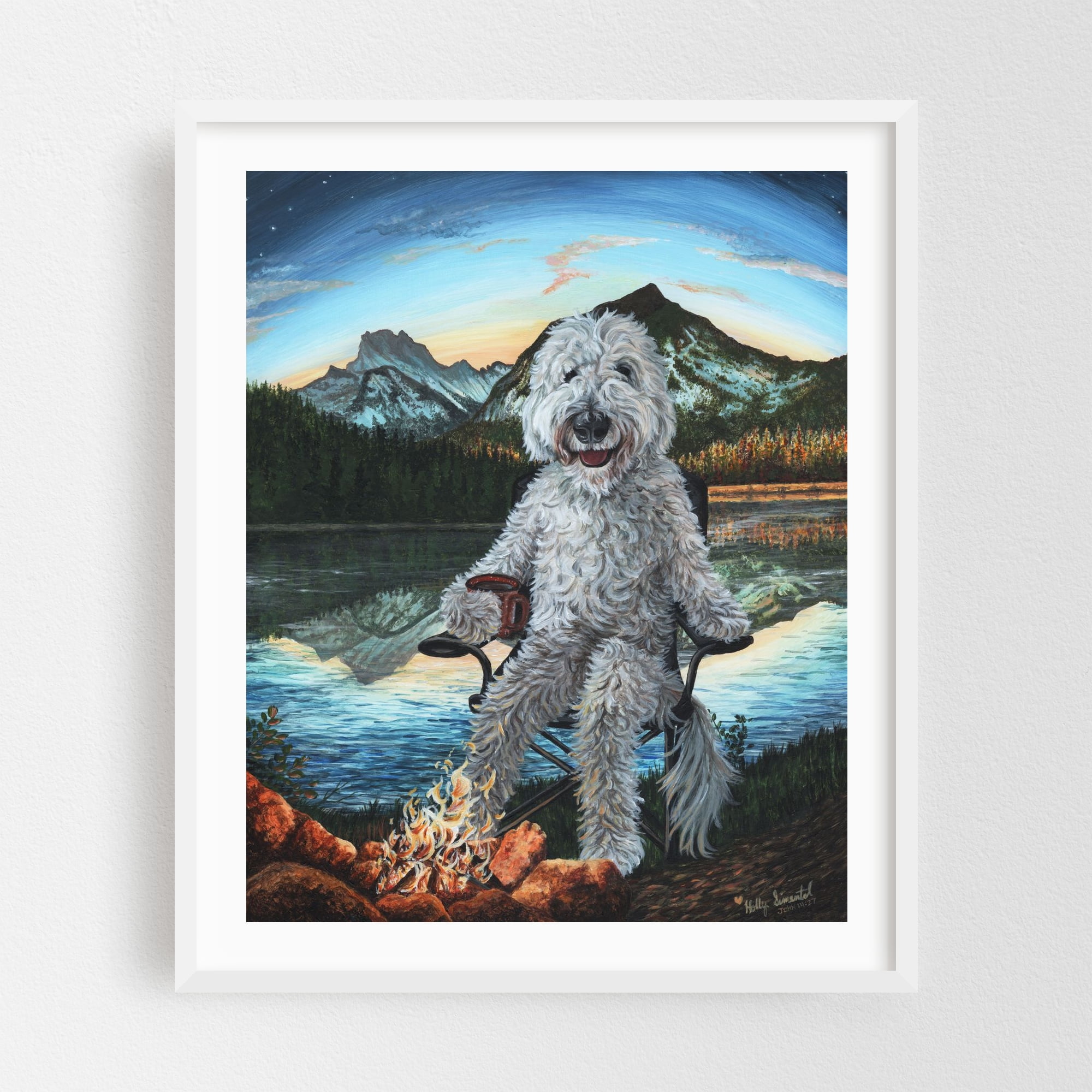 Campadoodle - Alberta Canada Painting Surrealism Nature Dog Landscape ...