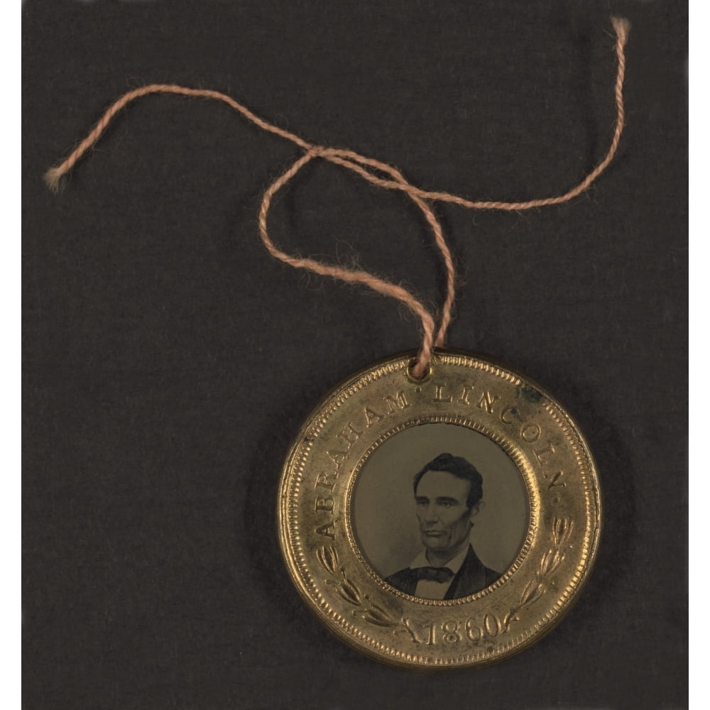 Campaign Button For 1860 Presidential Election Showing Bust Tintype ...