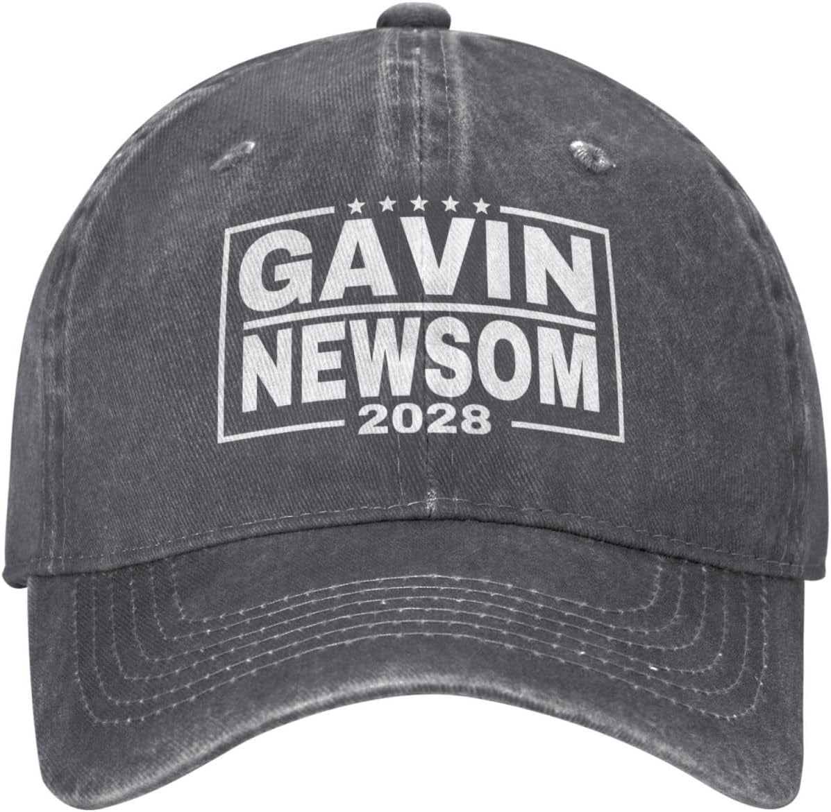 Campaign Hat Newsom 2028 - Denim Mesh Snapback Cap - Walmart.com