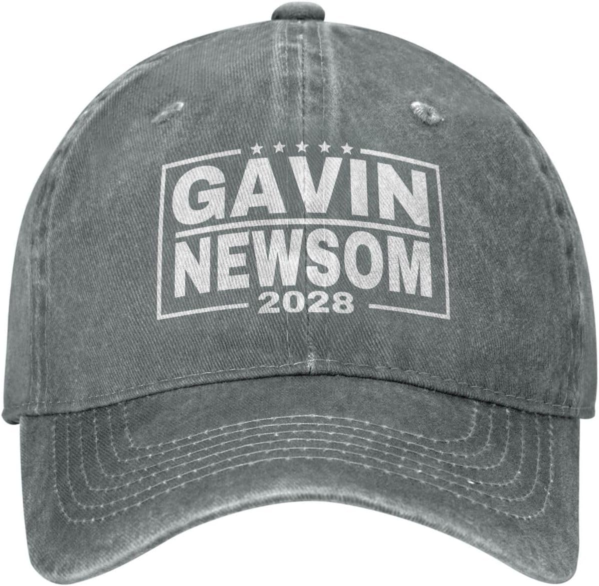 Campaign Hat Newsom 2028 - Denim Mesh Snapback Cap - Walmart.com