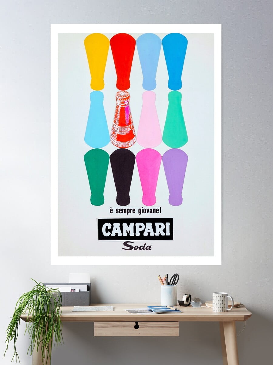 Campari Soda Wall Print | Retro Advertising Print | Italy Campari Soda ...