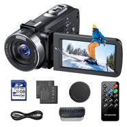 Portable Vlog Video Camera Camcorder with Microphone for YouTube, FHD ...