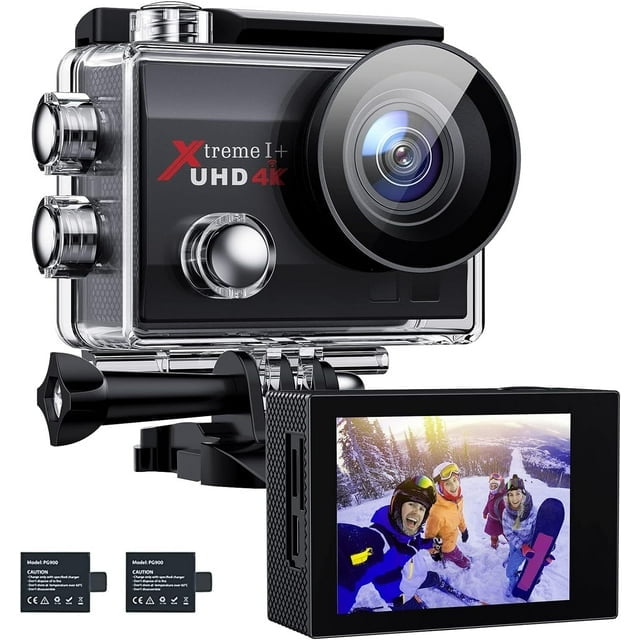 Campark Action Camera 4K 20MP Sport Camera WiFi Waterproof Underwater ...