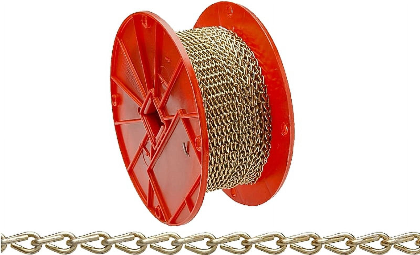 Campbell 072-1667 Jack Chain 11 lb Working Load Limit #16 Steel Brass ...