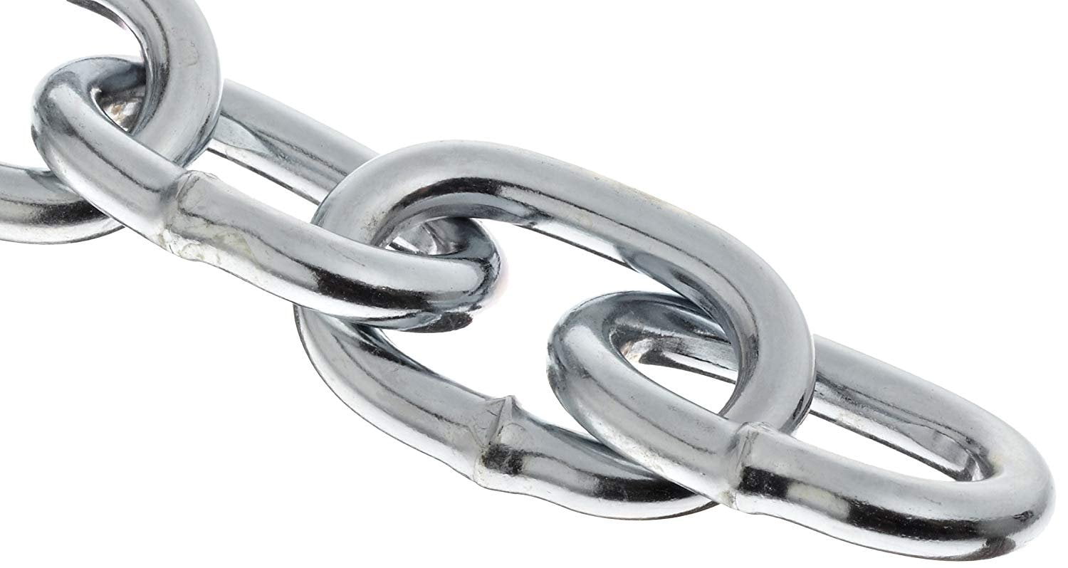 Campbell 0722957 Low Carbon Steel Passing Link Chain on Reel, Zinc ...