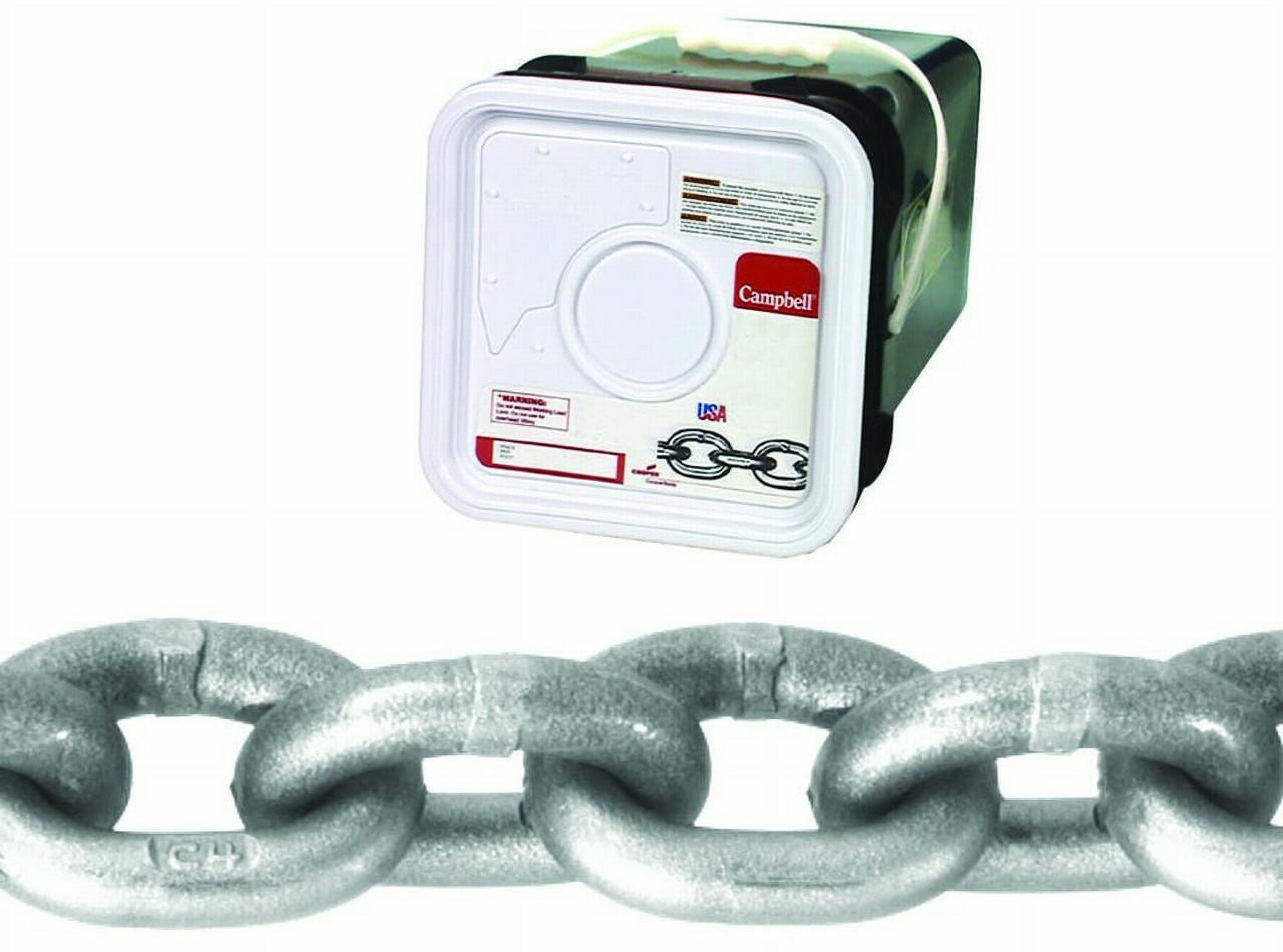 Campbell 0184416 High-Test Chain, 1/4 in, 100 ft L, 2600 lb Working ...