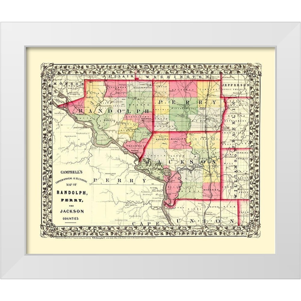 Campbell 14x12 White Modern Wood Framed Museum Art Print Titled ...