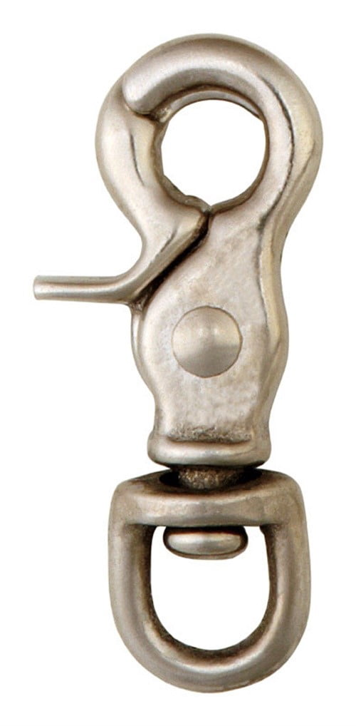 Campbell 3/8 in. D X 2-1/2 in. L Nickel-Plated Iron Trigger Snap 70 lb ...