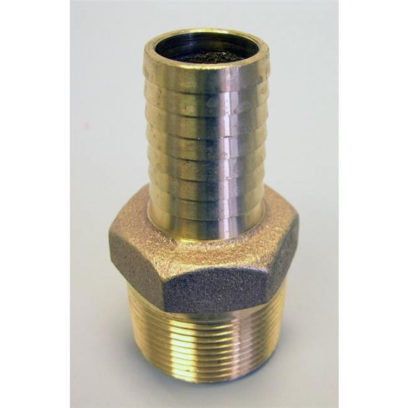 Campbell 4723193 1 MPT x 0.75 in. Dia. Barb Red Brass Reducing Adapter ...
