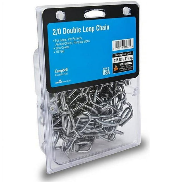 Campbell-5977522 15-ft Weldless Zinc Coated Steel Chain - Walmart.com