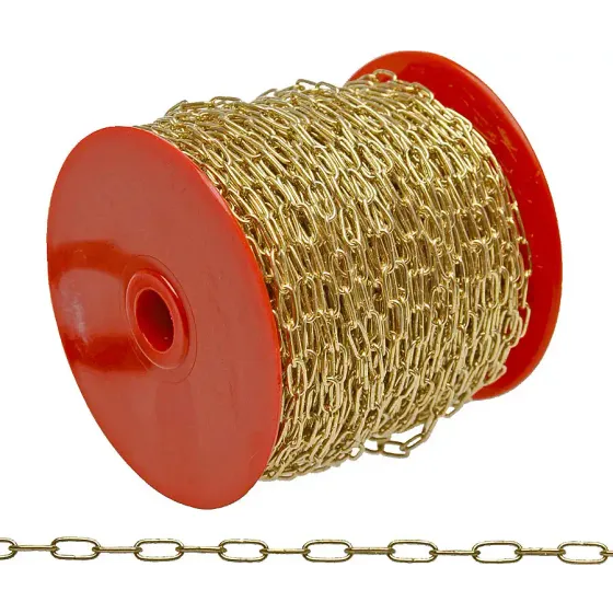 Campbell Chain 0710717 Hobby Craft Clock Chain #7 By 82 Foot Brass ...