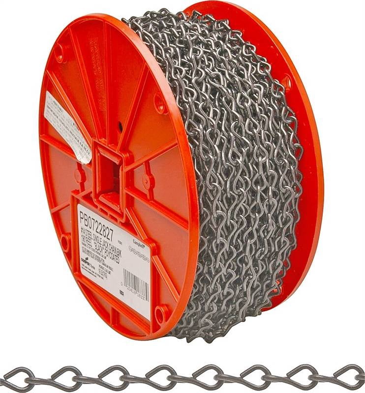 Campbell Chain Single Jack Chain 190 ft. L x 5/64 in. Dia. No. 14 Black ...