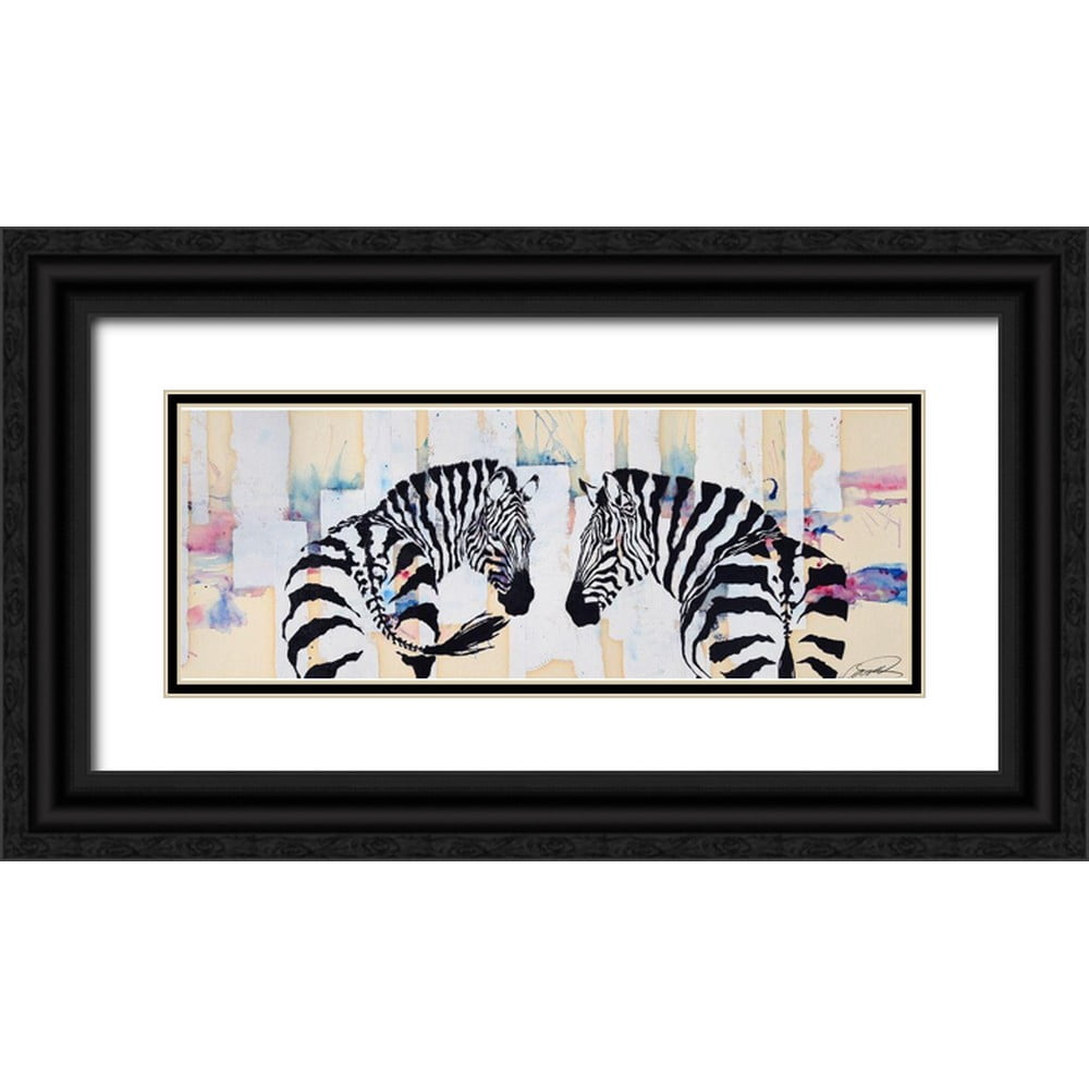 Campbell, Robert 24x11 Black Ornate Wood Framed with Double Matting ...