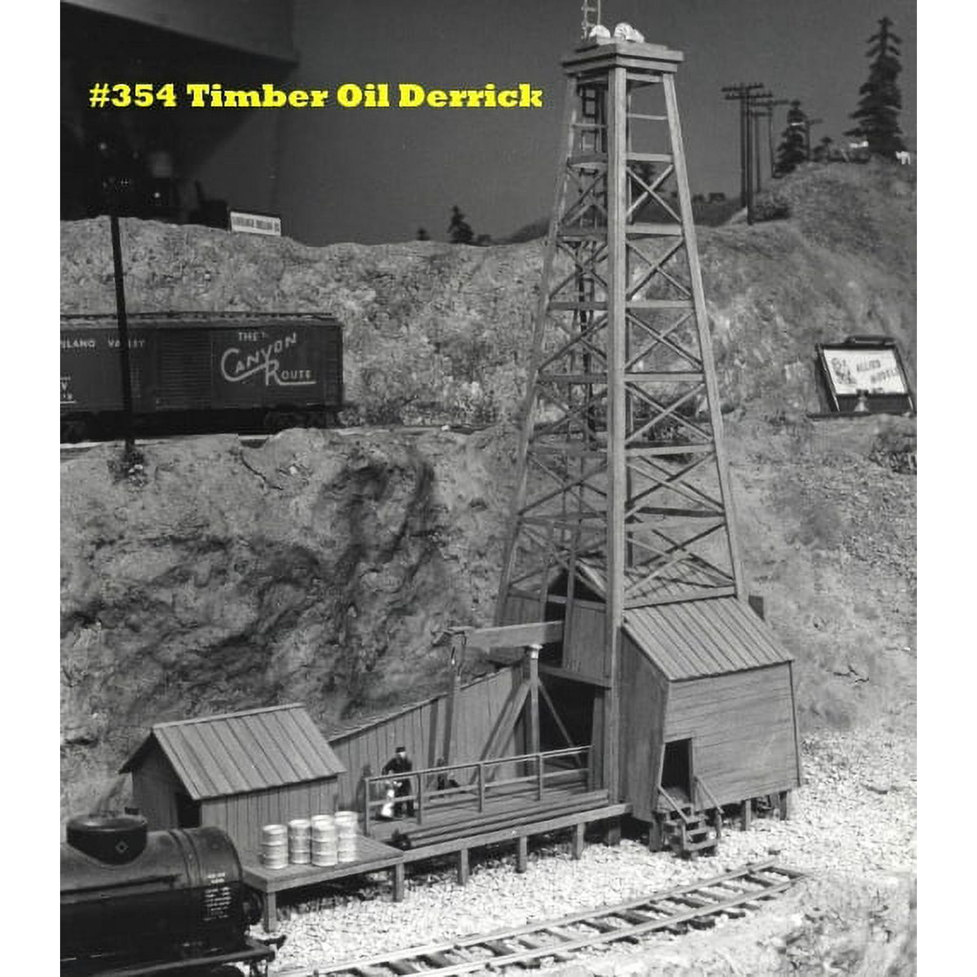 Wooden Oil Derrick Model