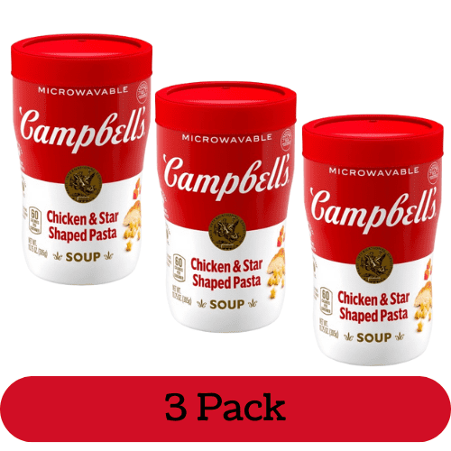 Campbell Sipping Soup, Chicken Soup with Star-Shaped Pasta, 10.75 oz ...