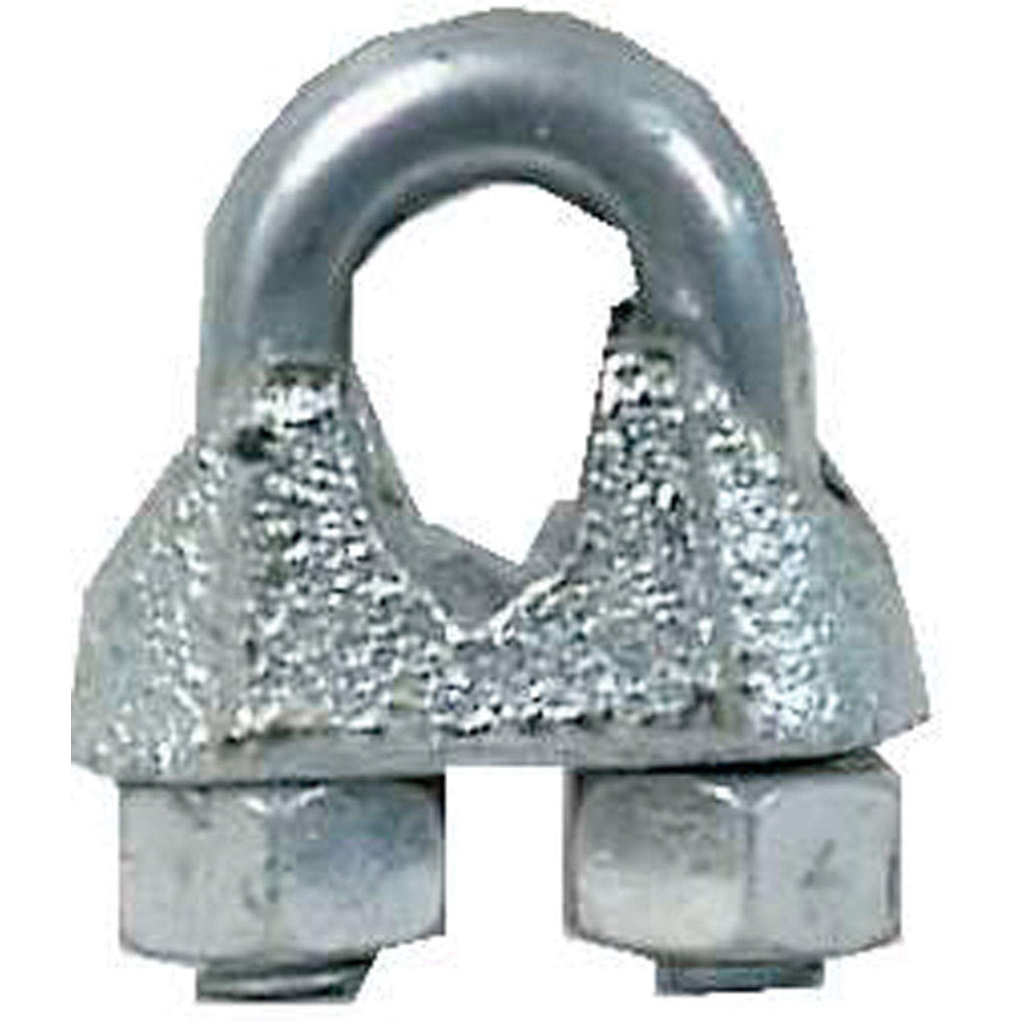 Campbell T7670439 1/4" Wire Rope Clip, Malleable Iron, Galvanized, Pack ...