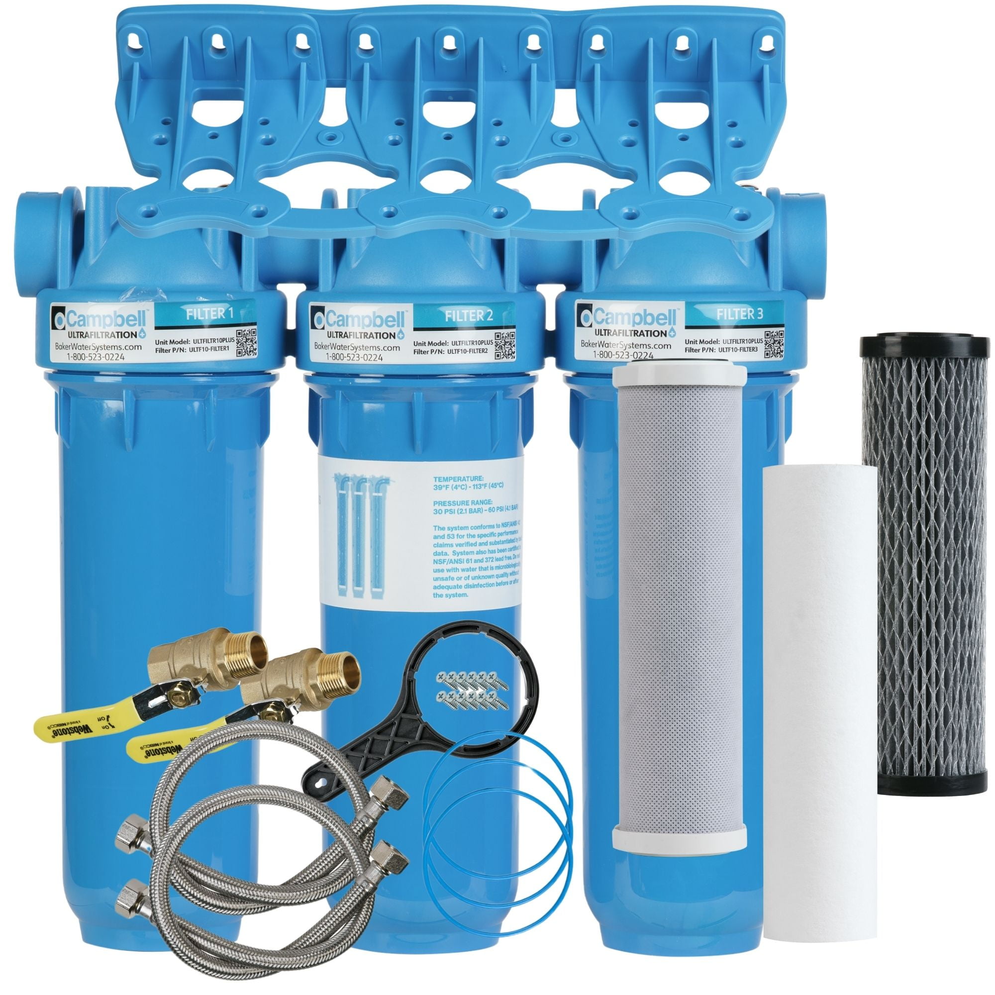 Campbell Ultrafiltration+ Three-Stage Under Sink System – High Capacity ...