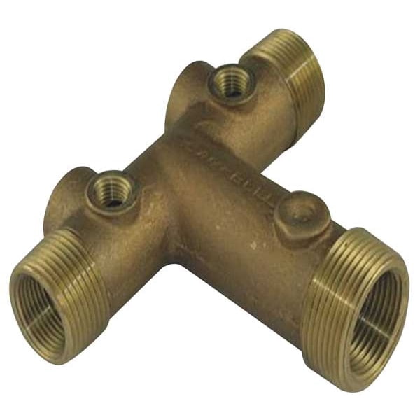 Campbell Well Water Tank Fitting,Tee,Brass UTC5-4-3LF - Walmart.com