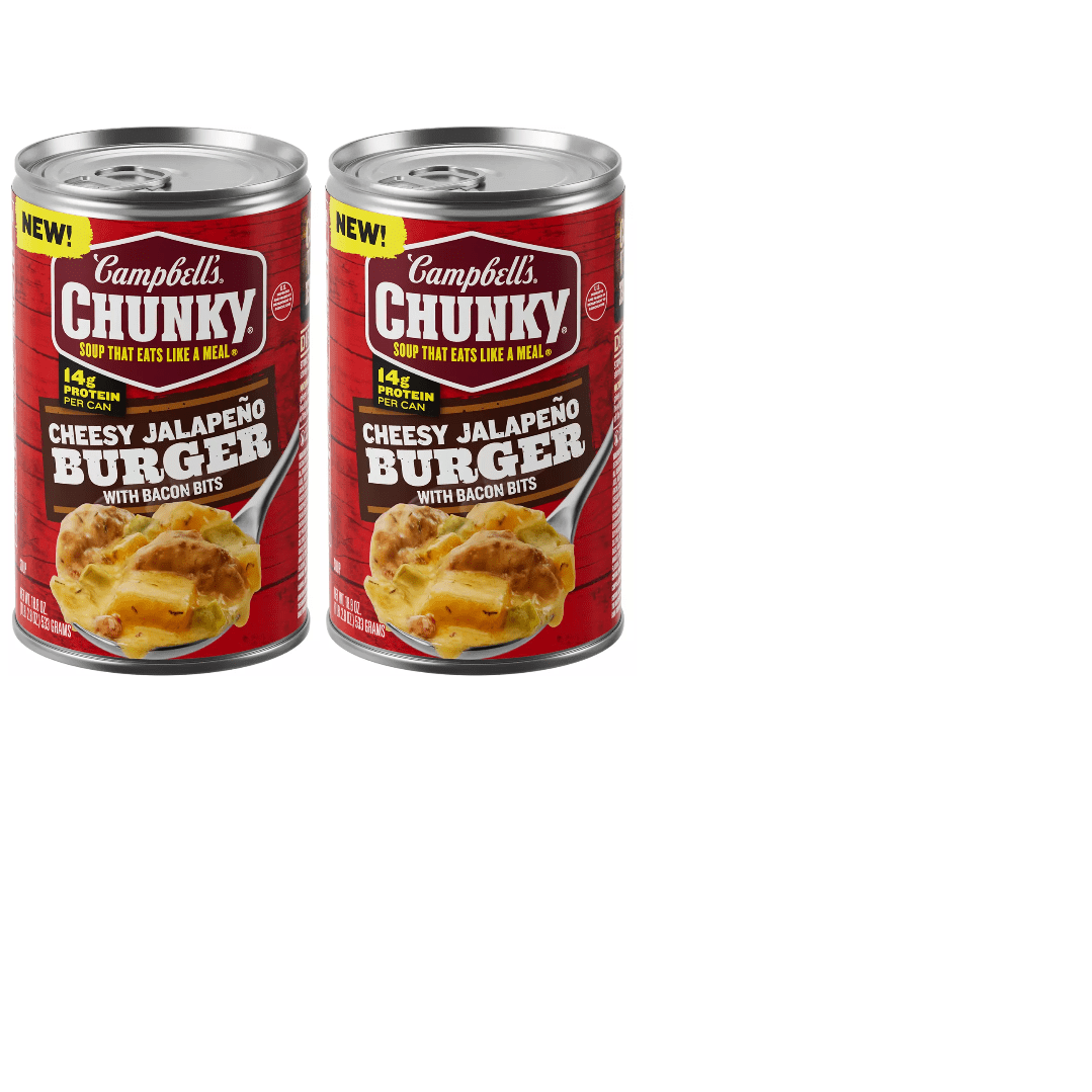 Campbell's Chunky Cheesy Jalapeno Burger, 18.8 oz-pack of 2 - Walmart.com