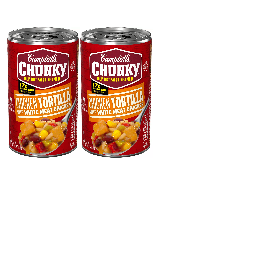 Campbell's Chunky Chicken Tortilla Soup with Grilled White Meat Chicken ...