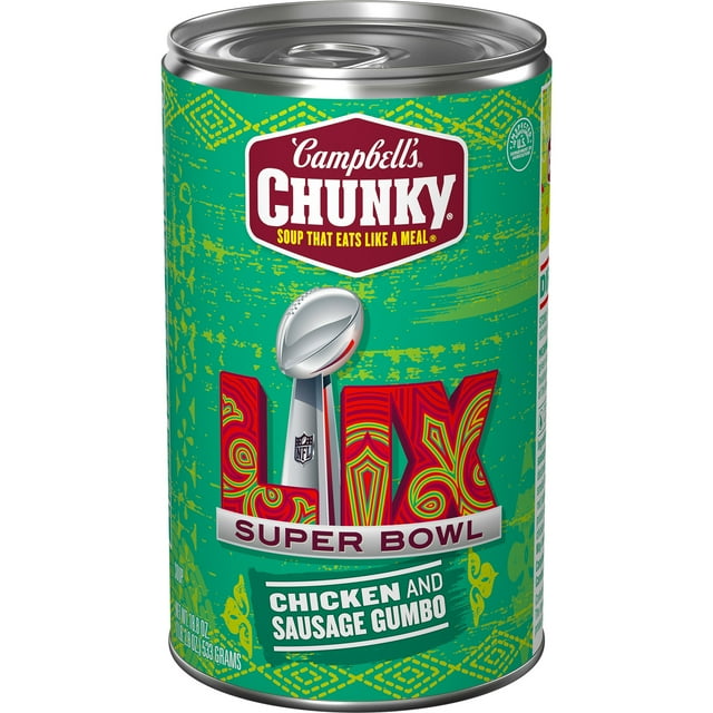 Campbell’s Chunky Chicken and Sausage Gumbo Soup, 18.8 oz Can - Walmart.com