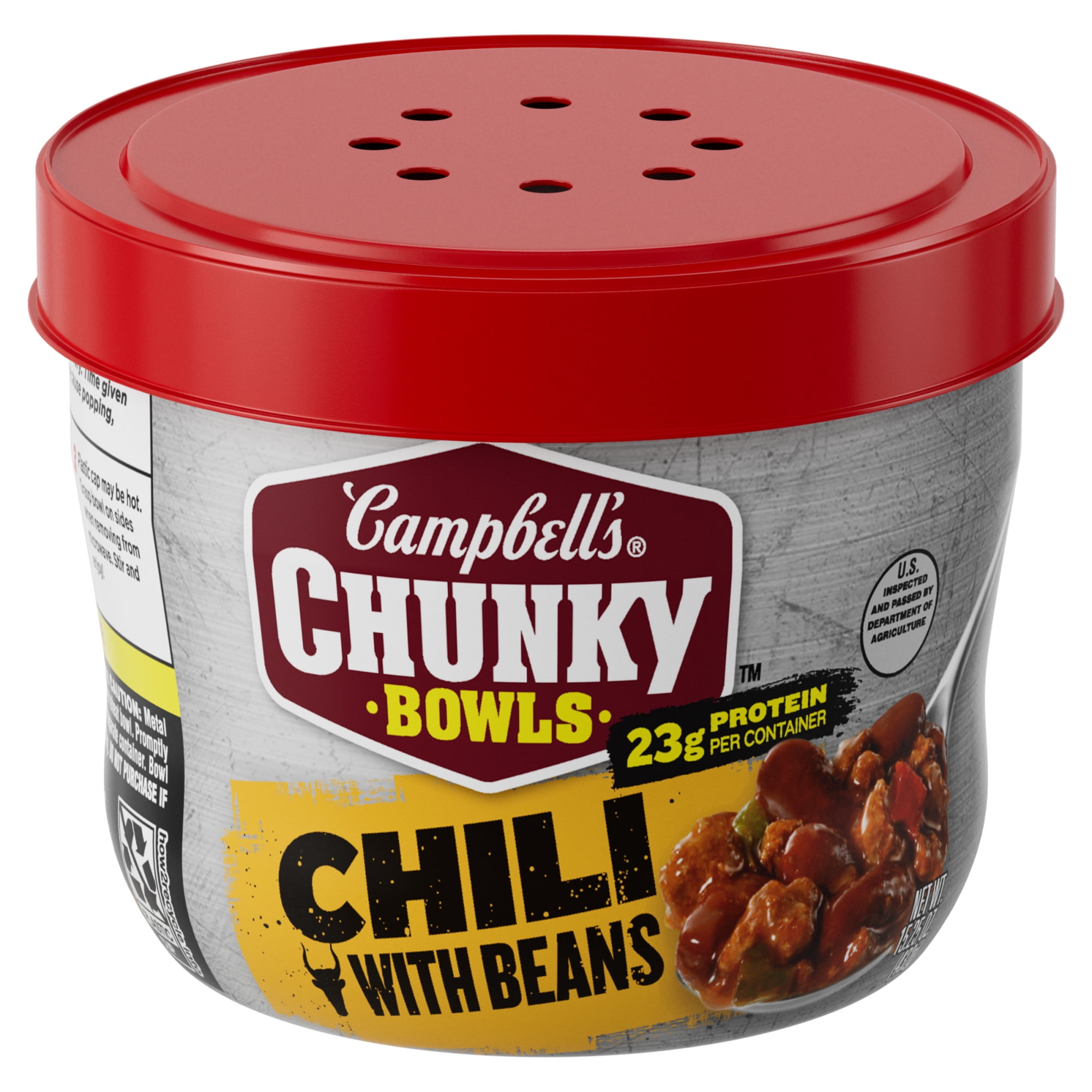 Campbell's Chunky Ready-to-Eat Chili with Beans, 15.25 oz Microwavable ...