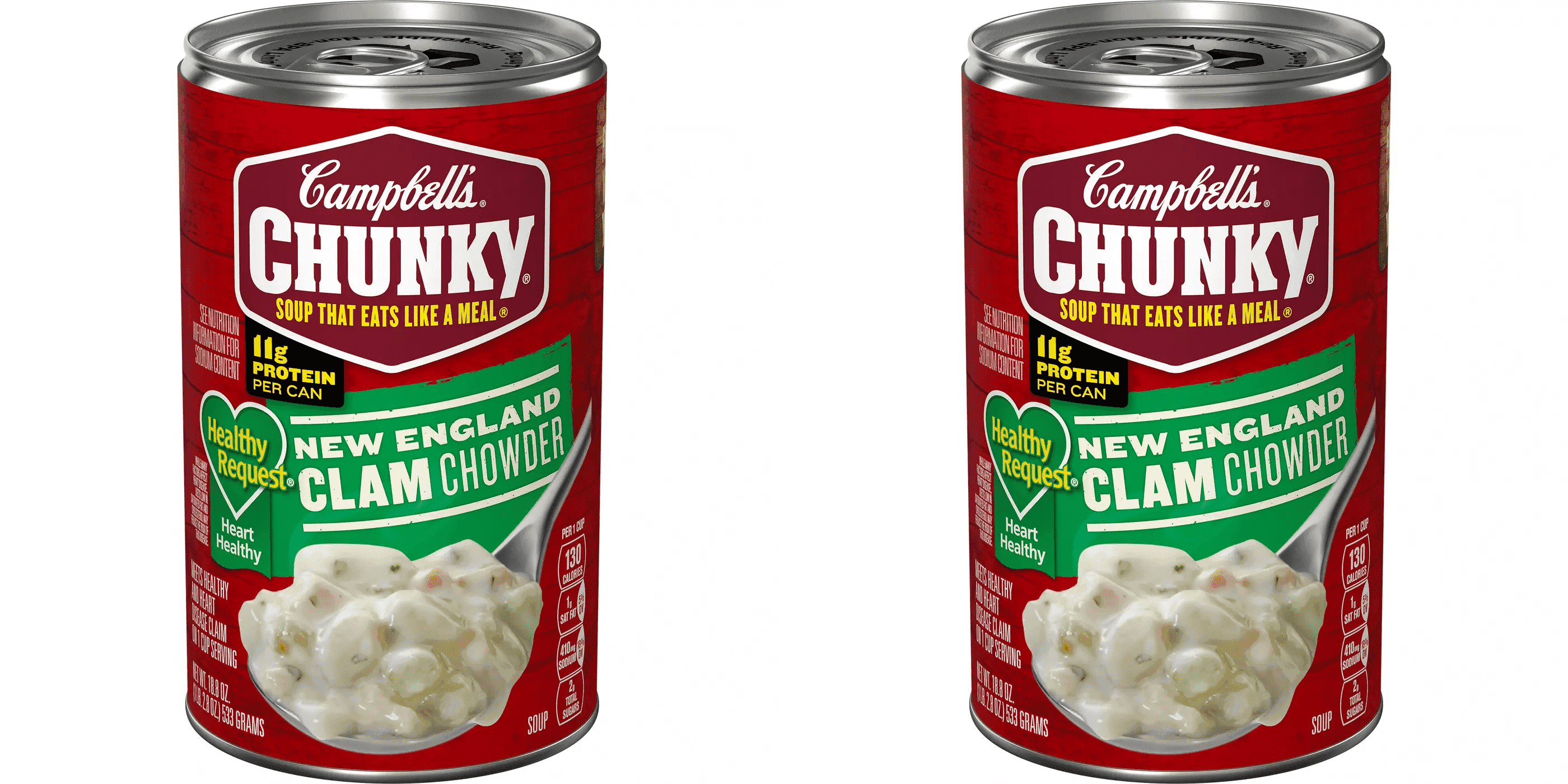 Campbell's Chunky Healthy Request New England Clam Chowder, 18.8 oz ...