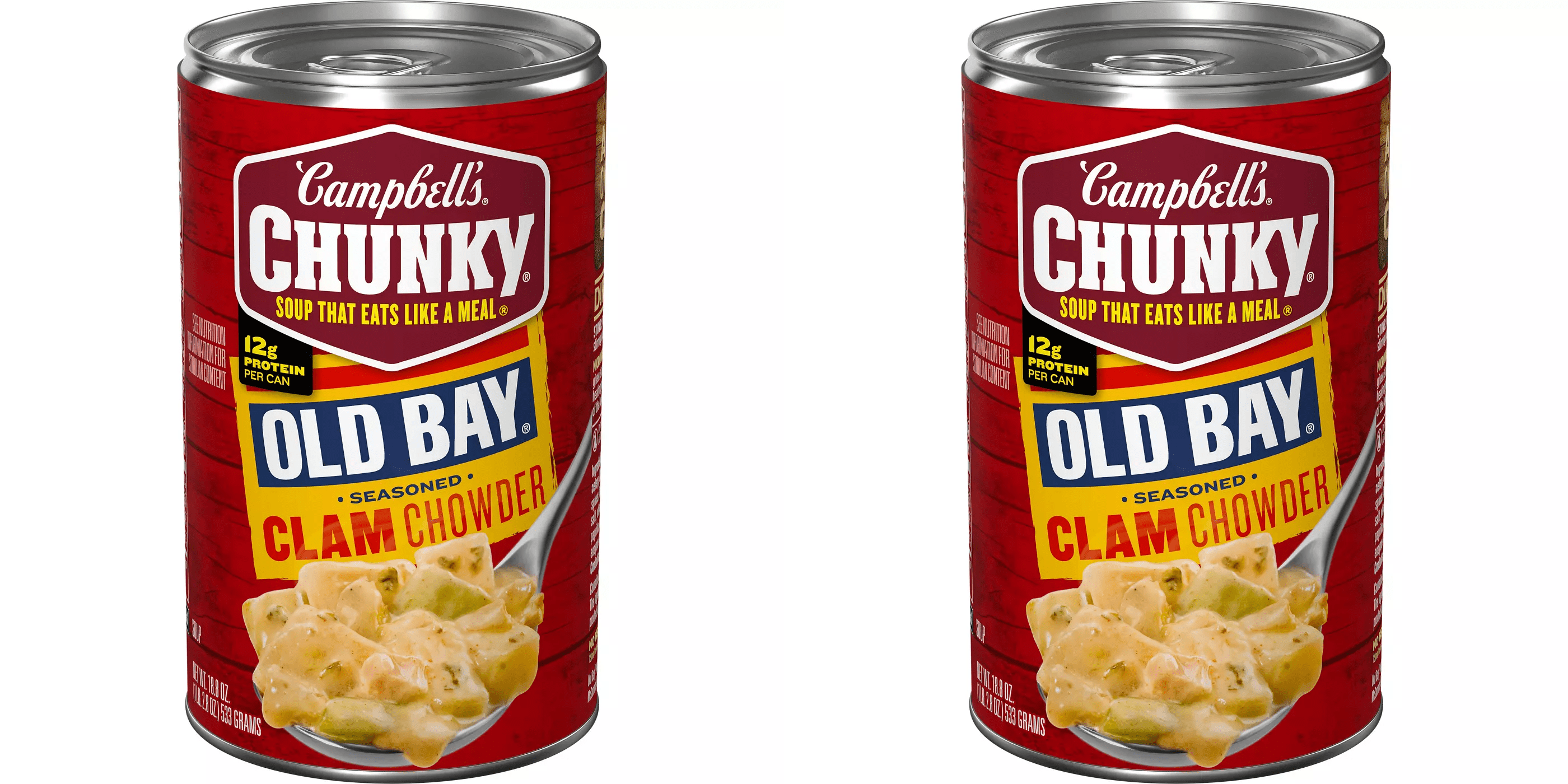 Campbell's Chunky Seasoned Clam Chowder, 18.8 oz pack of 2 - Walmart.com